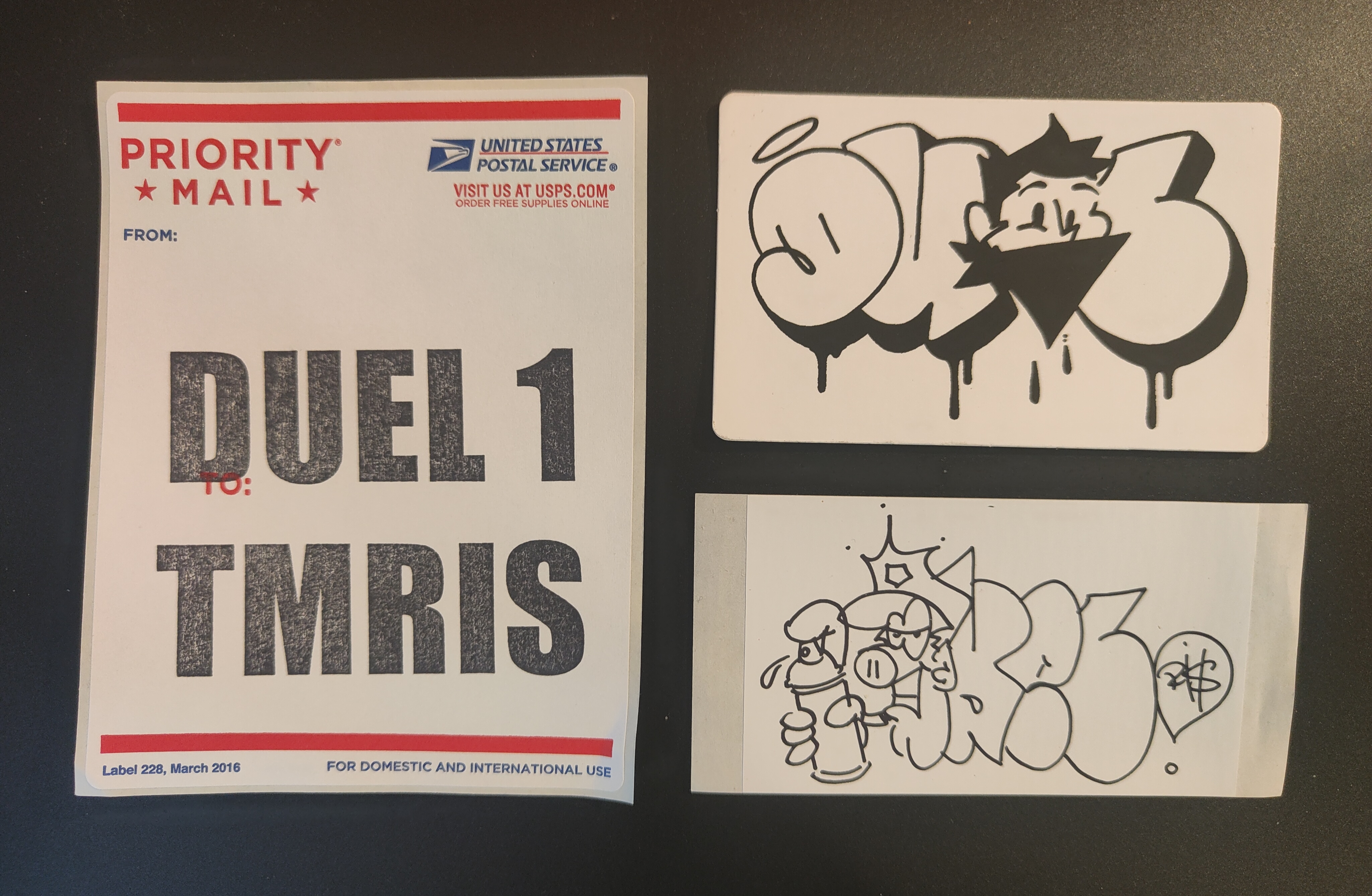 DUEL RIS 3 STICKERS PACK - Graffiti Art Collectibles
