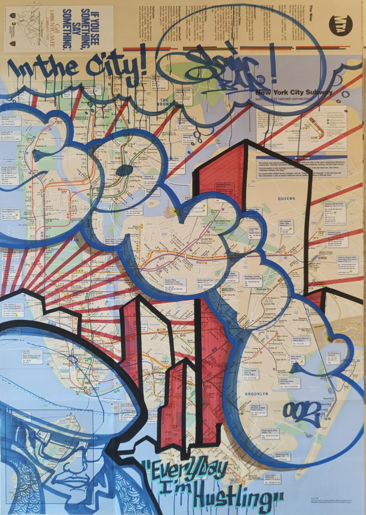 SONIC BAD SUBWAY Map - Graffiti Art Collectibles